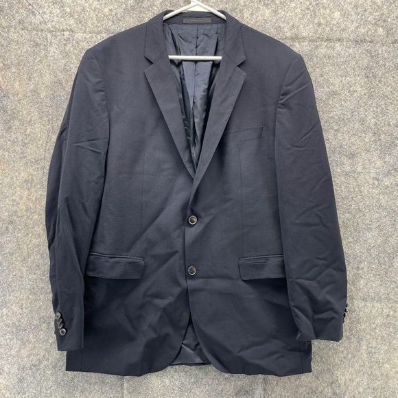Hugo Boss | Suits & Blazers | Hugoboss Blazer Men 42l Blue Navy Long Sleeve 2 Buttons Jacket ...